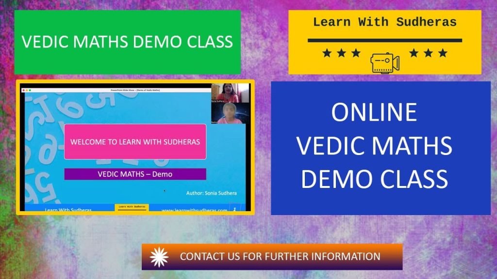 LWS Vedic Maths Demo Class - Learn With Sudheras