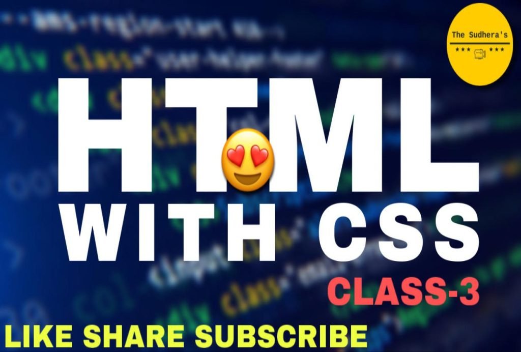 Learn programming language from scratch HTML with CSS Class 3 very easy ...